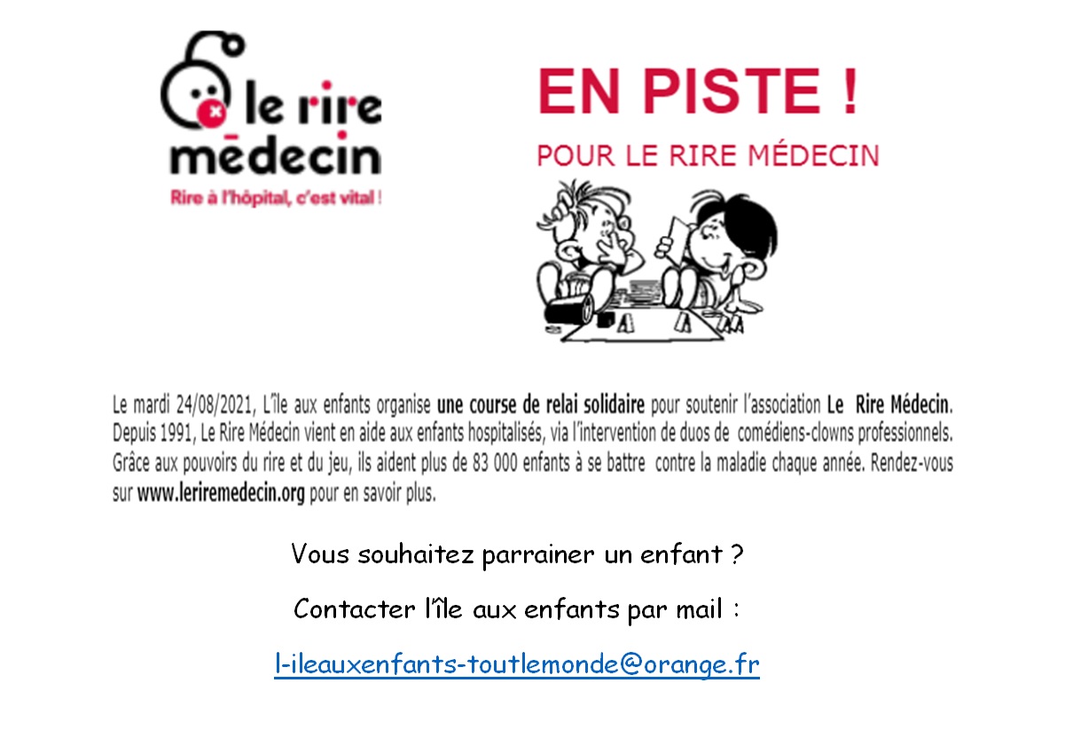 L’île aux enfants : soutien à l’association “Rire Médecin” - Site de la ...