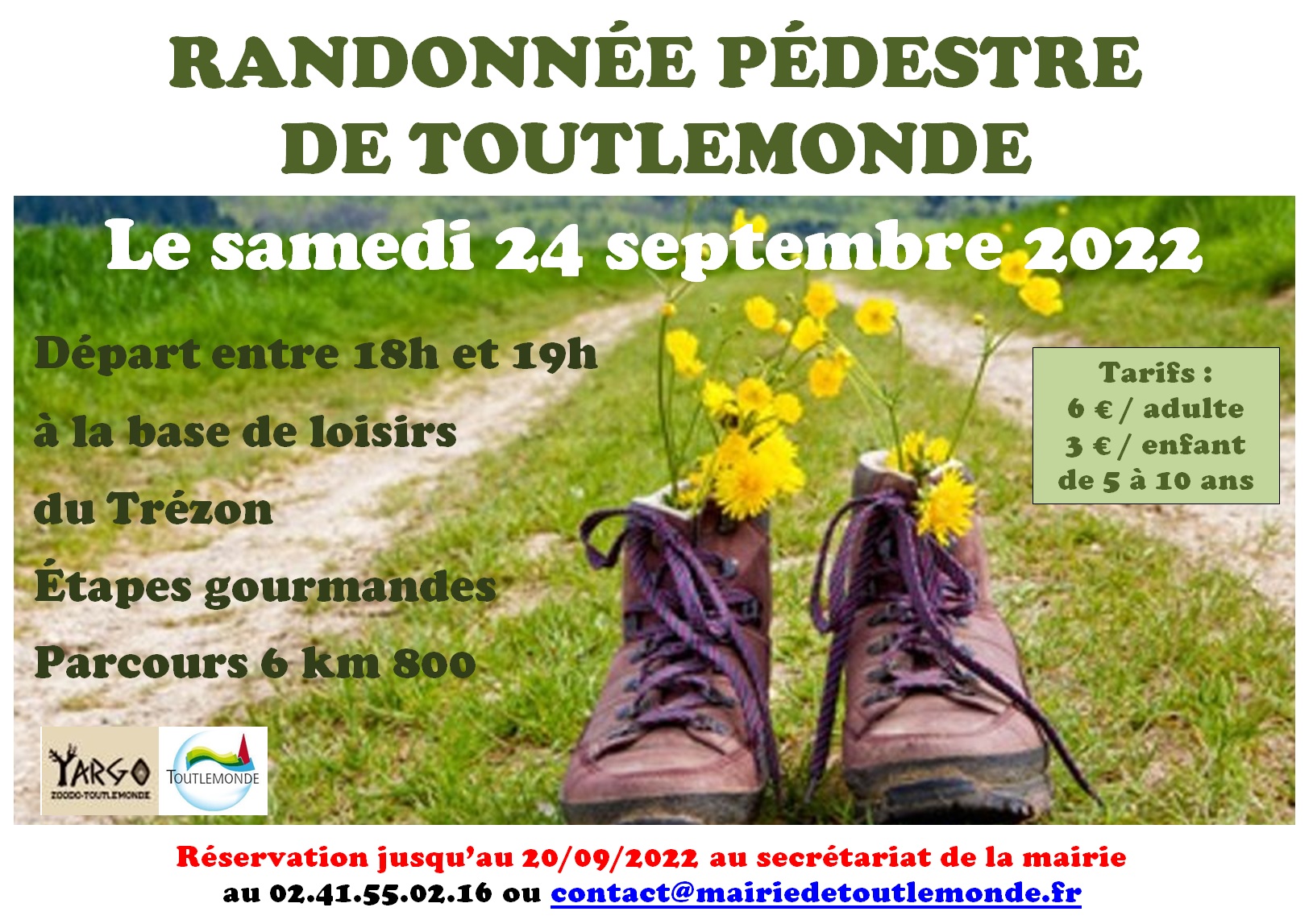 Randonnée pédestre le 24 septembre - Site de la commune de Toutlemonde