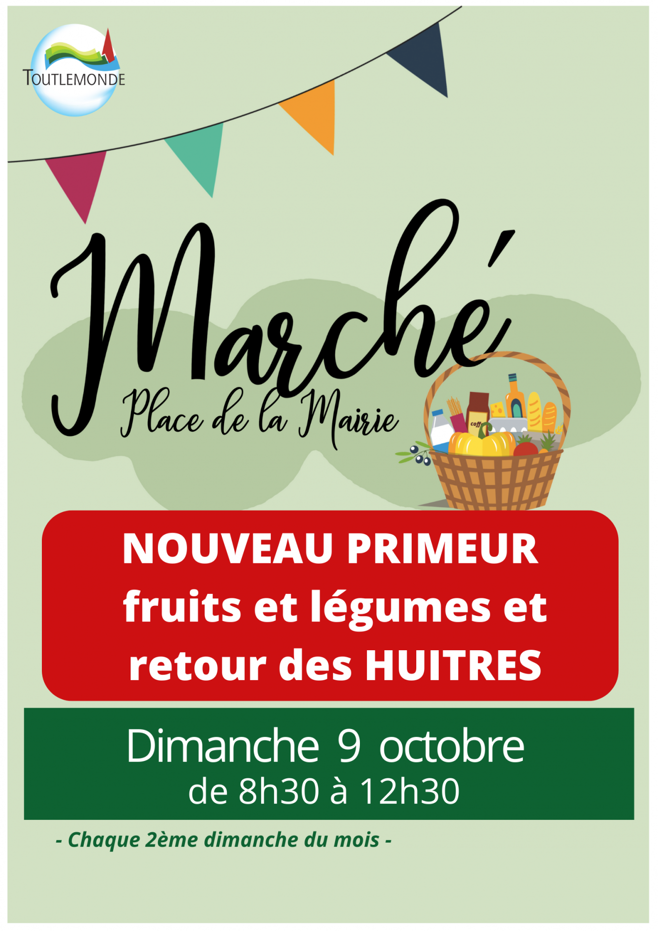 Marché du 9 octobre - Site de la commune de Toutlemonde